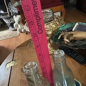 Vintage | Accents | Vintage Clear Glass Bottle High Heel Shoe Bottles ...